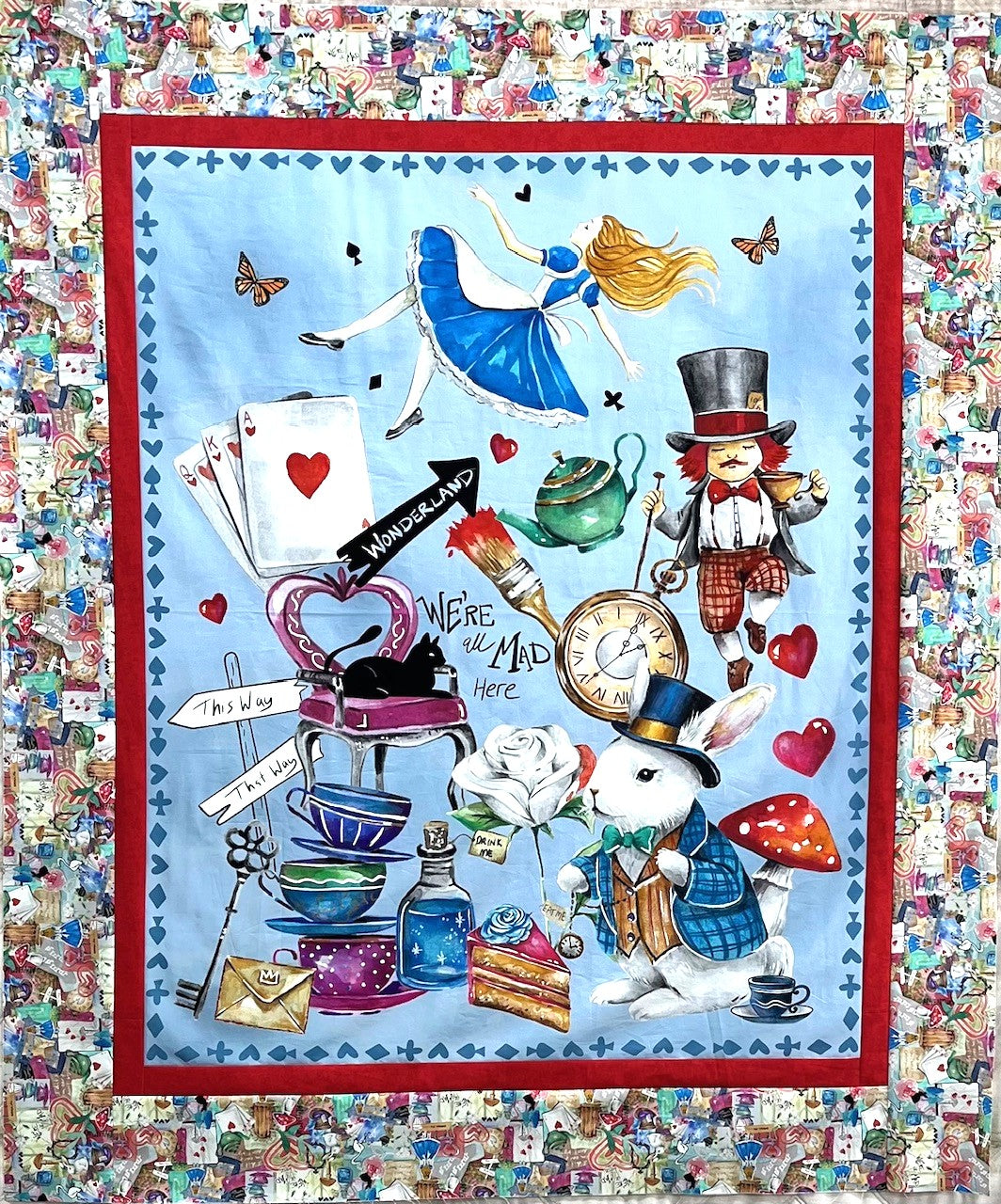 Alice in Wonderland Throw/Cot Quilt – Tis The Season